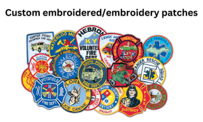 Do custom embroidery badges patches design digitized and shipped by Ahmed4061 | Fiverr