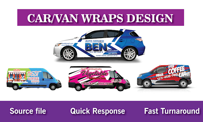 Make amazing vehicle wrap design by Superdesiner | Fiverr