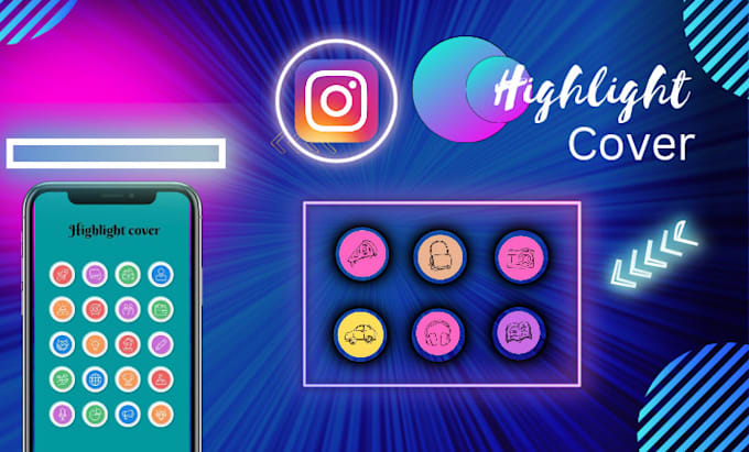 Create a professional instagram story highlight cover by Yahyaedward ...