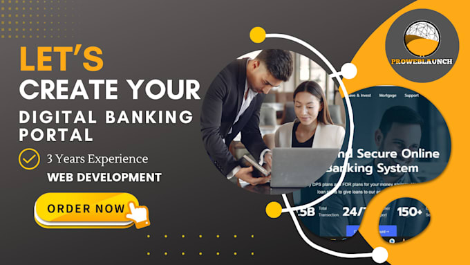 Build an online banking website suitable for your business by ...