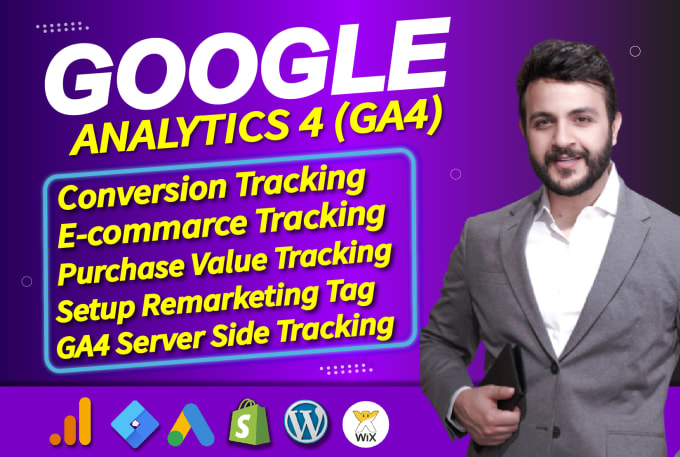 Track shopify ga4 ecommerce and google analytics 4, conversion tracking on gtm by Tracking_king ...