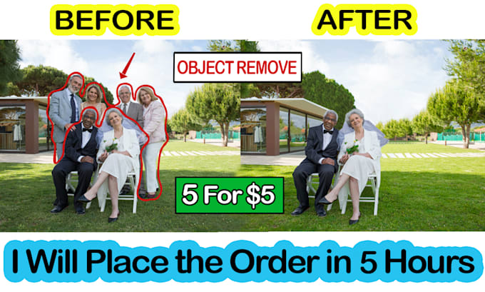 Do add or remove object , people from photo in photoshop by Shamika910 ...