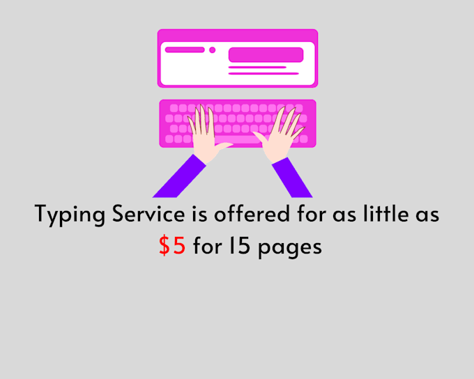 Help you typing documents by Ottiliehamukoto | Fiverr
