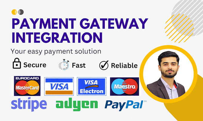 Do payment integration like adyen, paypal, and stripe with your application by Theqasimkhan | Fiverr