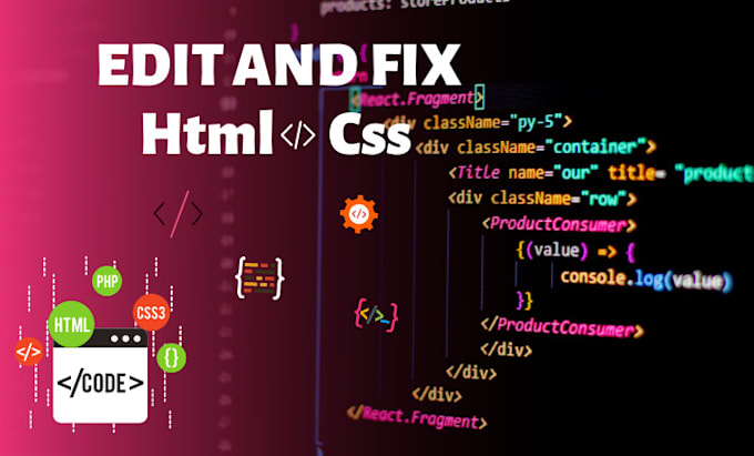 Create,edit your static webpage using html and css by Itsmezineb | Fiverr