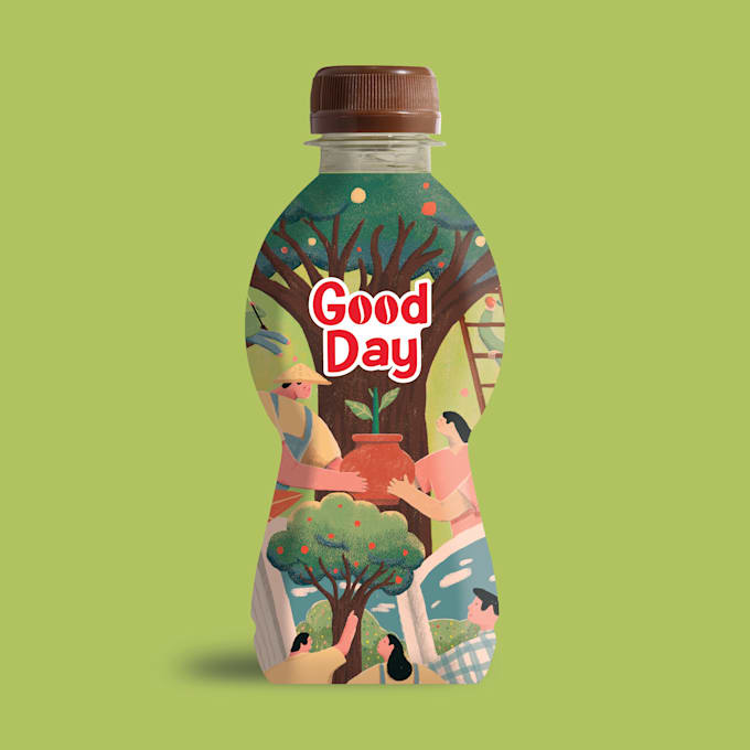 Draw illustration for your label and packaging by Ferdianadi_ | Fiverr