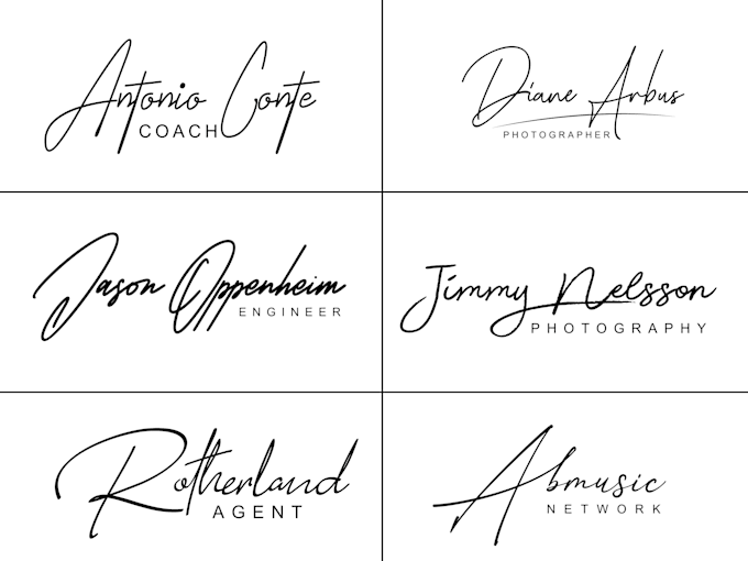 Design calligraphy, script, photography, signature logo by ...