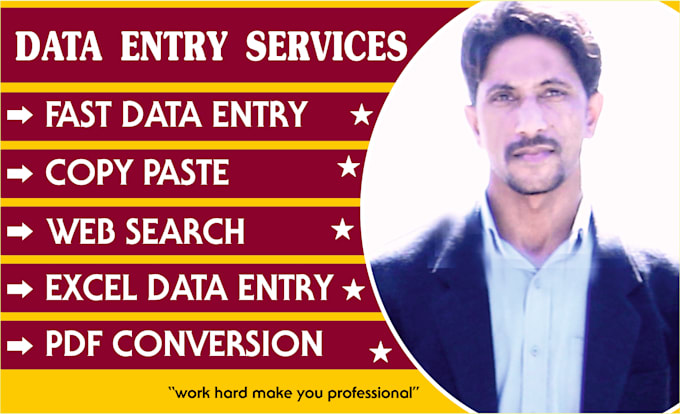 Do data entry work in ms word, excel, and pdf conversion by Harif1245 | Fiverr