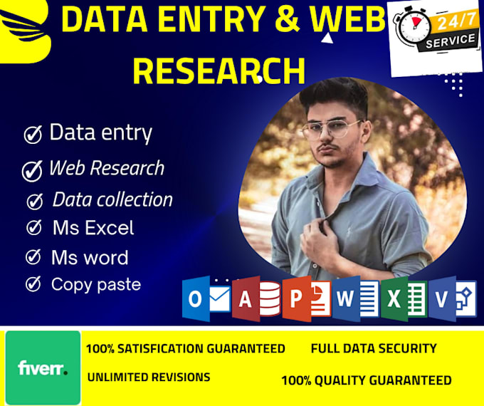 Do data entry,copy paste,web research, pdf excel and excel data entry by Lokmankhan166 | Fiverr