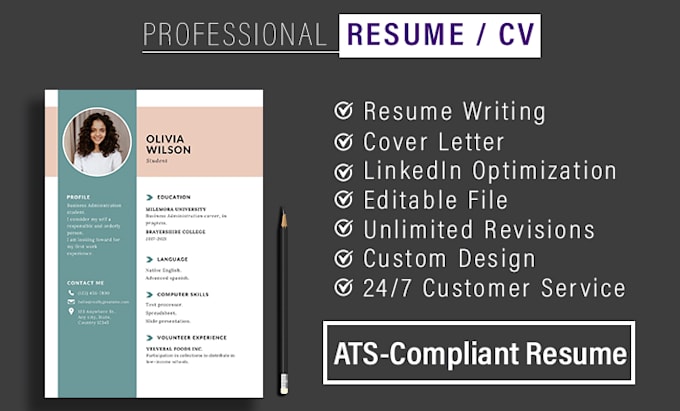 Do resume writing cover letter and linkedin optimization by Pro_cvwriter | Fiverr