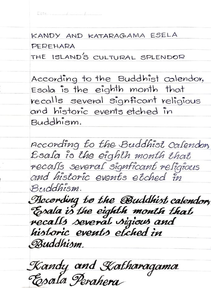 Do normal handwriting and fashionable handwriting projects by ...