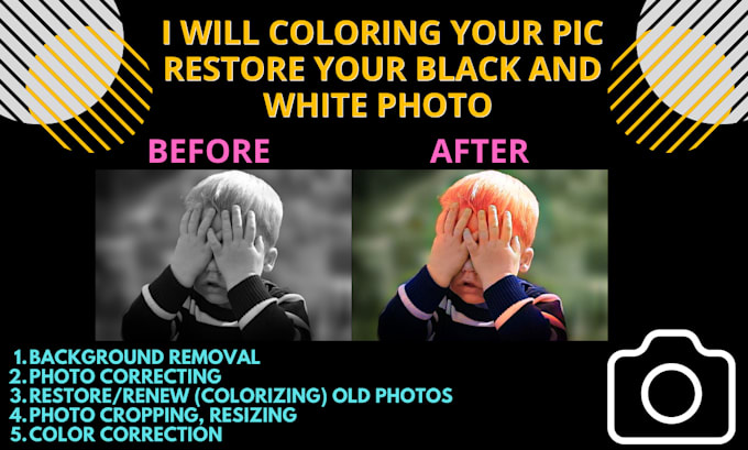 Coloring and restore your black and white photo manually by ...
