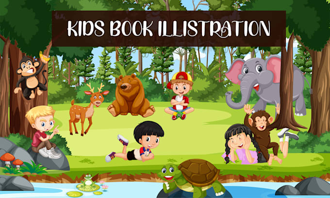 Draw awesome kids book illustrations and story book design by ...