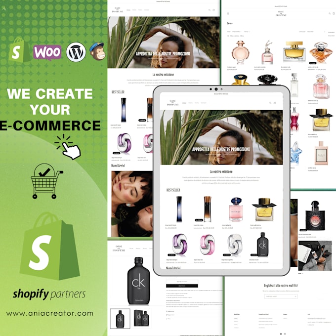 Design and build a shopify store ready to launch by Ania_creator | Fiverr