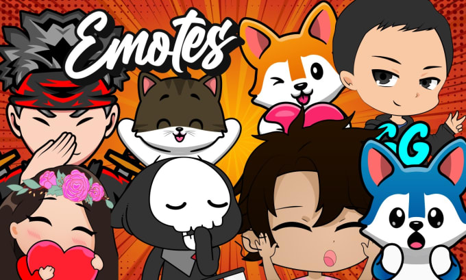 Create Custom Twitch Emotes Sub Badges By Carina Dani Fiverr