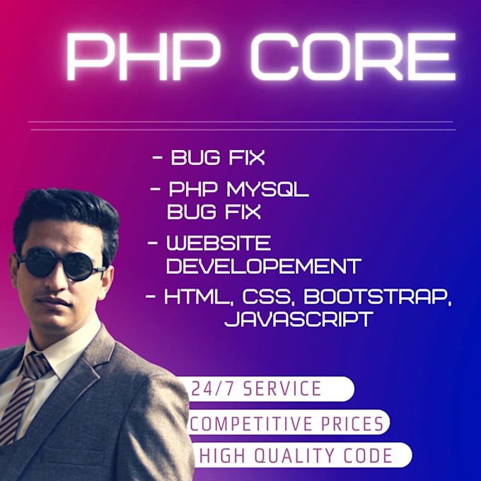 Be Your Php Core Website Developer Php Mysql Xampp By Usamayousuf211