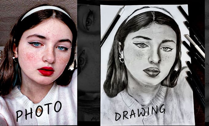 Create realistic portrait pencil sketch from your photo by Achfive5 ...