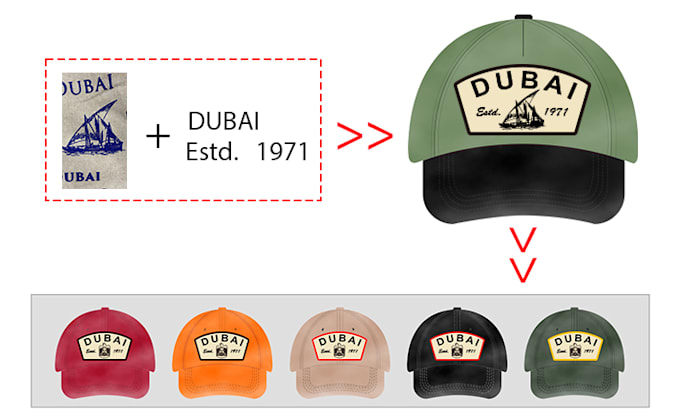 Custom hats and caps mock up design for you by Hanwjf | Fiverr
