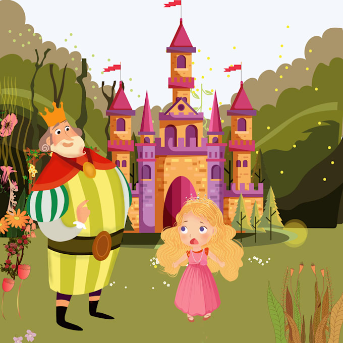 Draw amazing story book illustrations by Mit_esmeralda | Fiverr