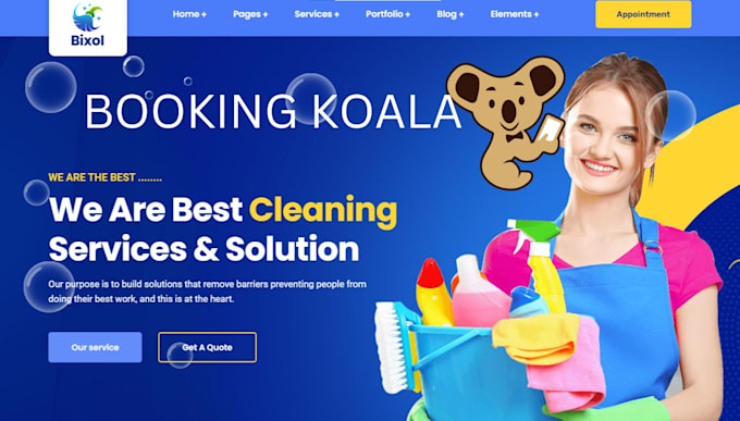 Do booking koala, office, house, cleaning service website, booking koala website by Webs_nerd ...