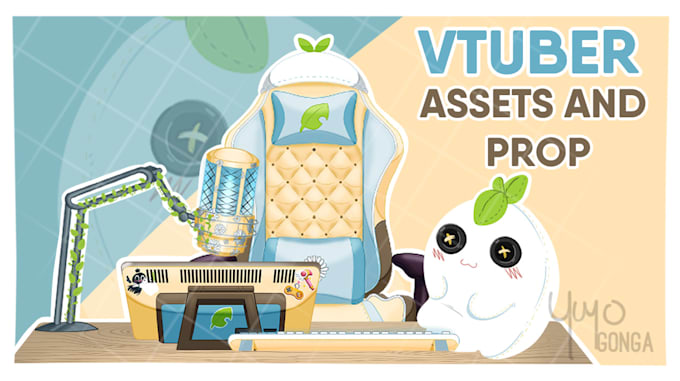 Make or create vtuber 2d props and assets by Yuyogonga | Fiverr