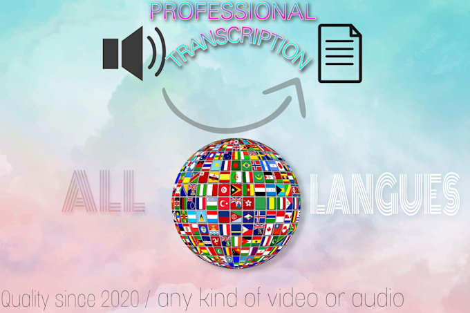 Transcribe and translate any languages in 6h by Hiletzz | Fiverr