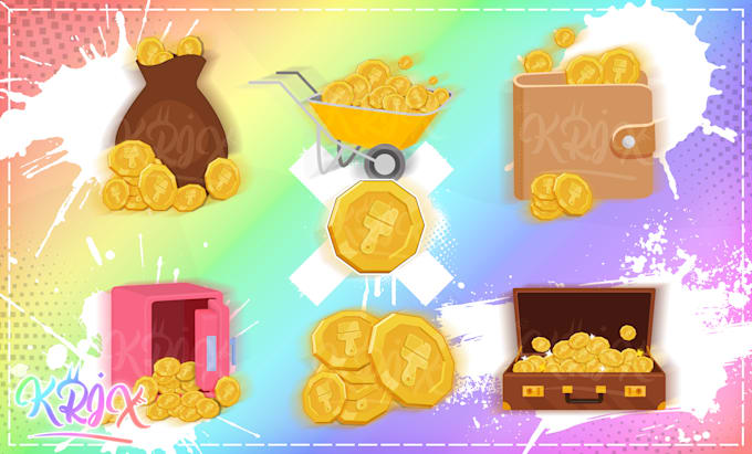 Design currency icons for your roblox game by Krix_dev | Fiverr