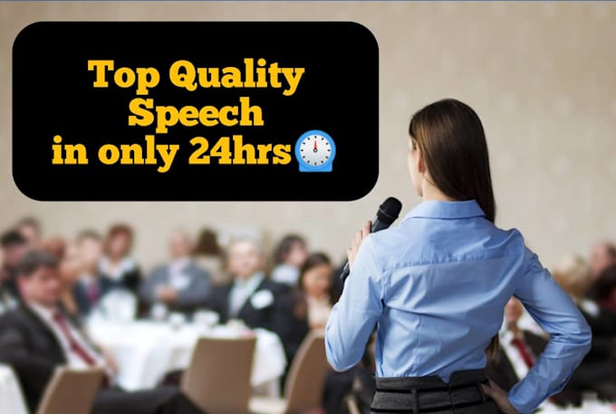 Write professional conference speech, business speech, keynote ...