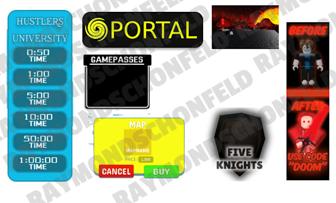 Create a roblox gui ui by Raymondschonfel | Fiverr