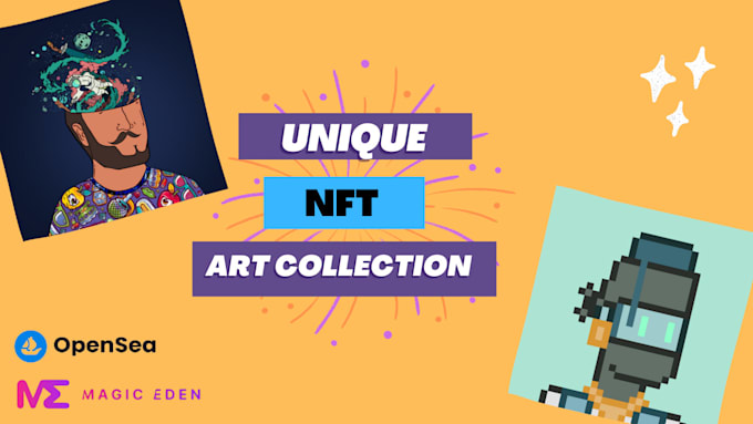 Create 2d nft artwork and generate a 10k nft art collection by Nftology | Fiverr