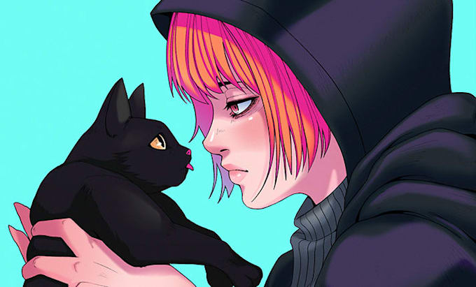 Draw anime fanart, ocs, and character design illustrations by ...