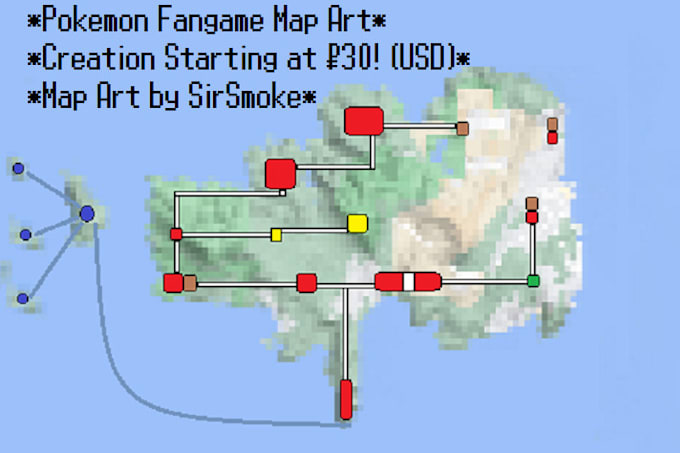 Create your pokémon fangame map art for pokémon essentials by Pergolaj ...