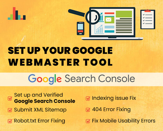 Set up google search console and error fixing by Adseopro | Fiverr