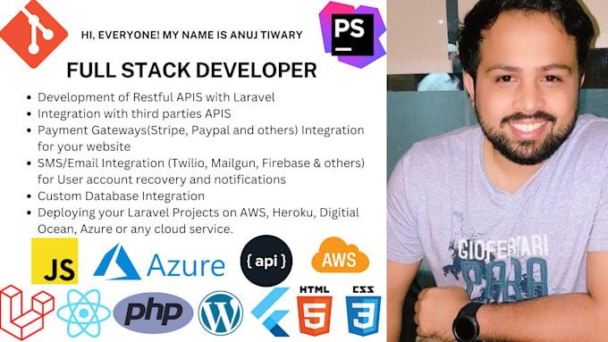 Be your full stack developer by Anujtiwar | Fiverr