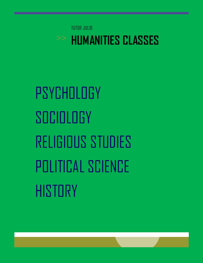 Help with your humanities writing projects by Juliojay1 | Fiverr