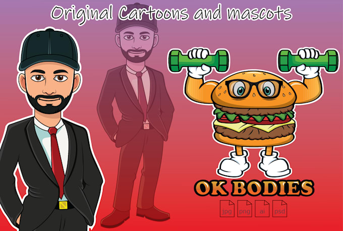 Draw original cartoons, mascots and illustrations by Capricious8 | Fiverr