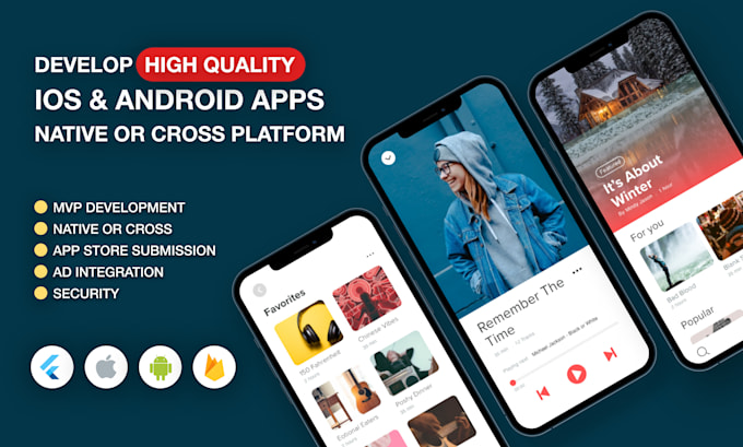 Develop ios and android apps native or cross platform by Uiuxengineer | Fiverr