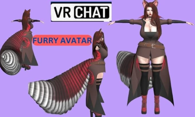 Make Vrchat Compatible Character 3d Quest Vrc Furry Avatar Custom Nsfw Model By Expertanime0