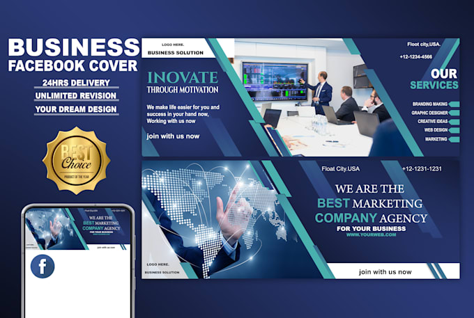 Design professional facebook covers by Editor_zoi | Fiverr