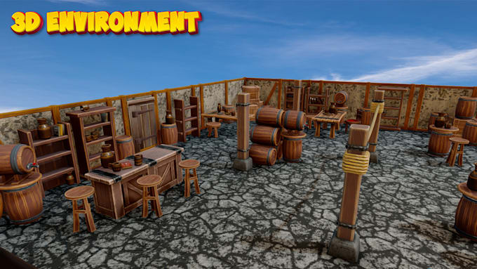 Design fancy game 3d environment and 2d background by Gamebank | Fiverr