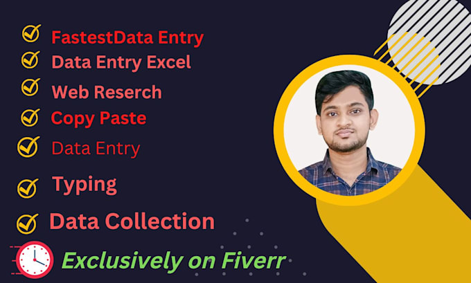 Do data entry ,data collection ,excel ,copy paste by Arifulislamr219 | Fiverr