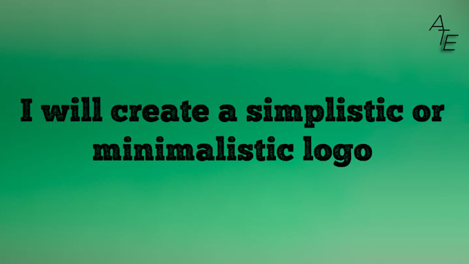 Create a simplistic or minimalistic logo by Alfiekey | Fiverr