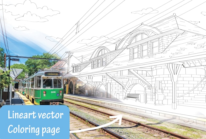 Draw a linear illustration from any image by Olenashkavron | Fiverr