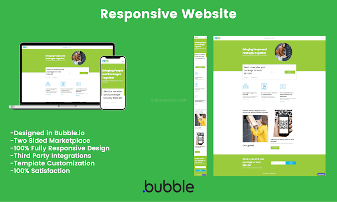 Make your bubble io web app in new responsive engine by Talhamehmood08 | Fiverr