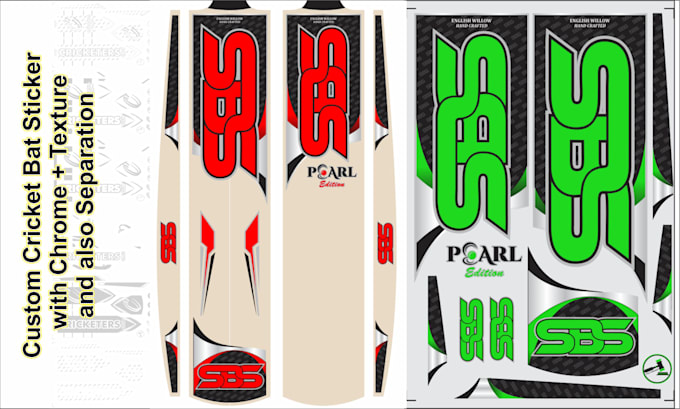 Do professionally custom bat sticker designs cricket bat stickers by ...