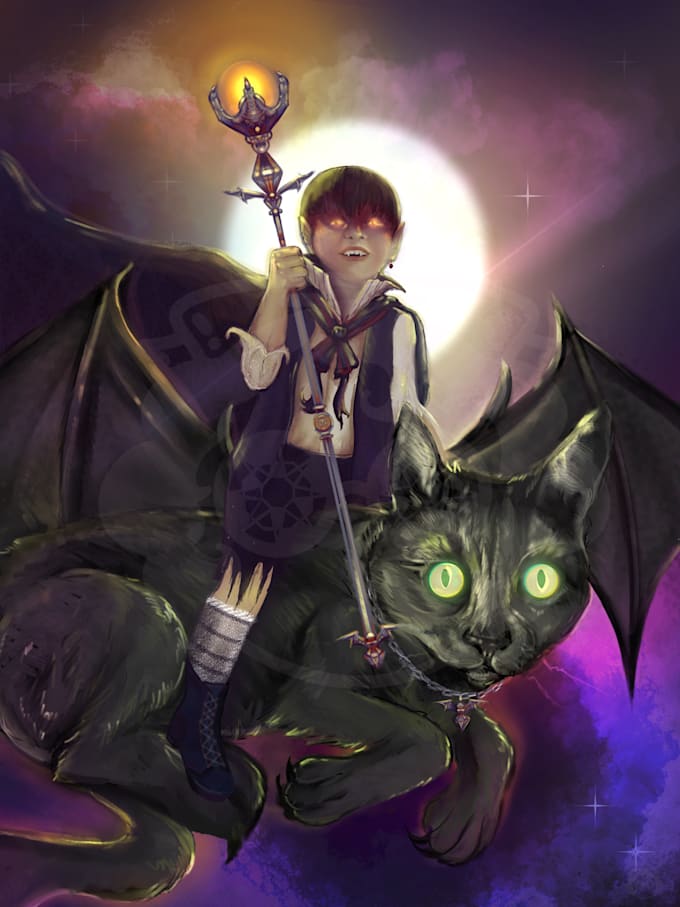 Create a custom spooky portrait based on a photo by Cwalker313 | Fiverr