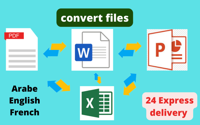 Convert file to pdf, word, excel, powerpoint by Tanfouhi | Fiverr Convert file to pdf, word, excel, powerpoint by Tanfouhi | Fiverr