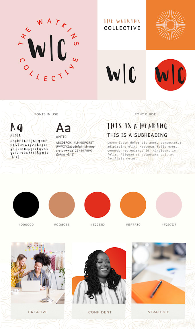 Create a purposeful brand identity style guide and mood board by ...