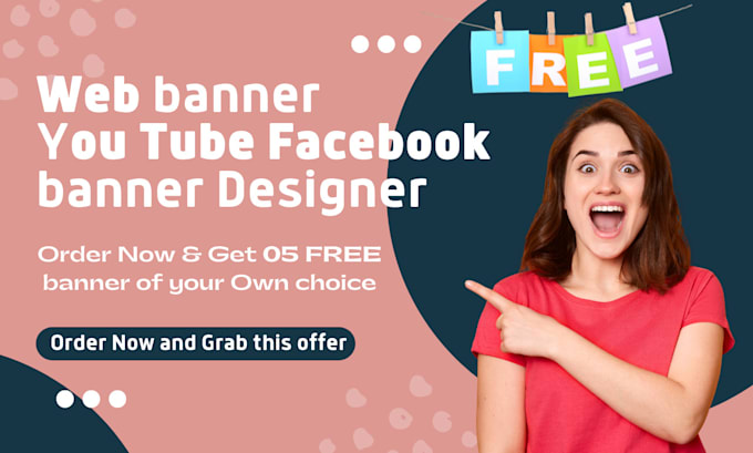 Design professional web banner ad youtube banner ad facebook banner ad ...