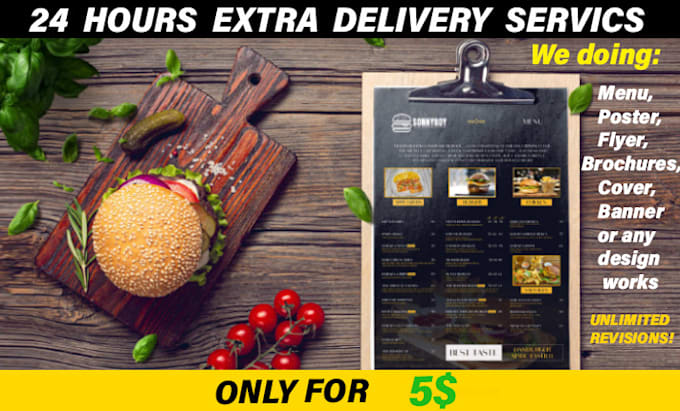 Design modern restaurant menu, food menu or banner by Expert_design92 ...